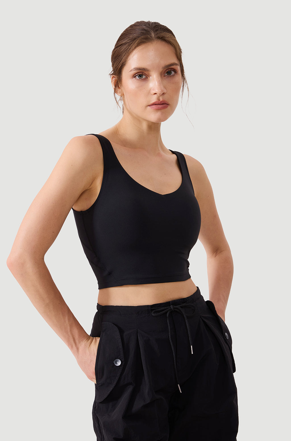 CRZ YOGA Women's Yoga Low support Butterluxe Longline Bra U-back ...