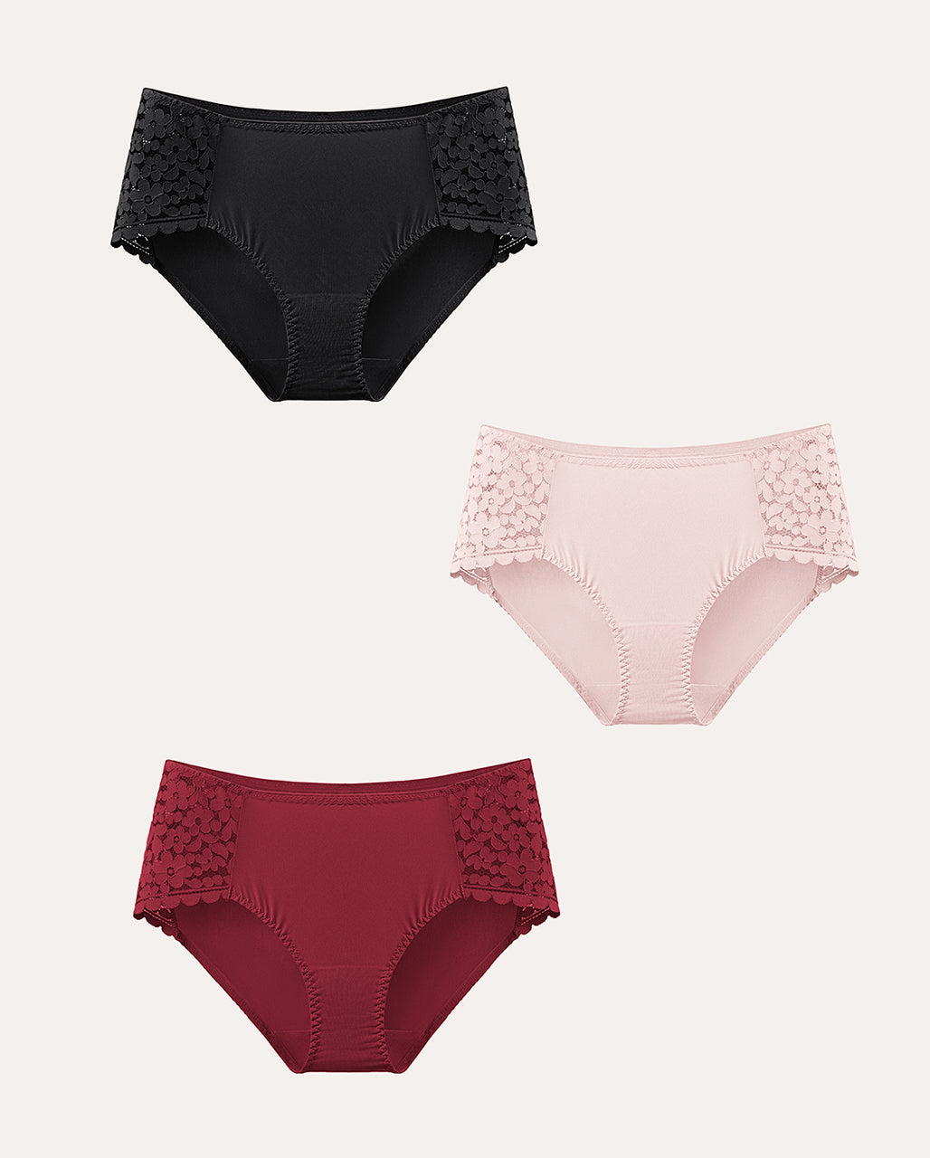 3 Pack Cheeky Floral Lace Panties – Essenther.us